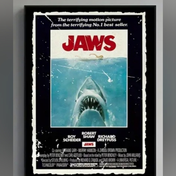 Posters and more | Art | Jaws Movie Poster Canvas Art | Poshmark